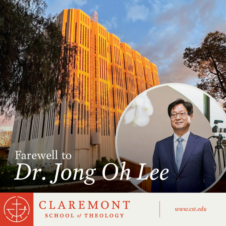 Farewell to Dr. Jong Oh Lee - Claremont School of Theology